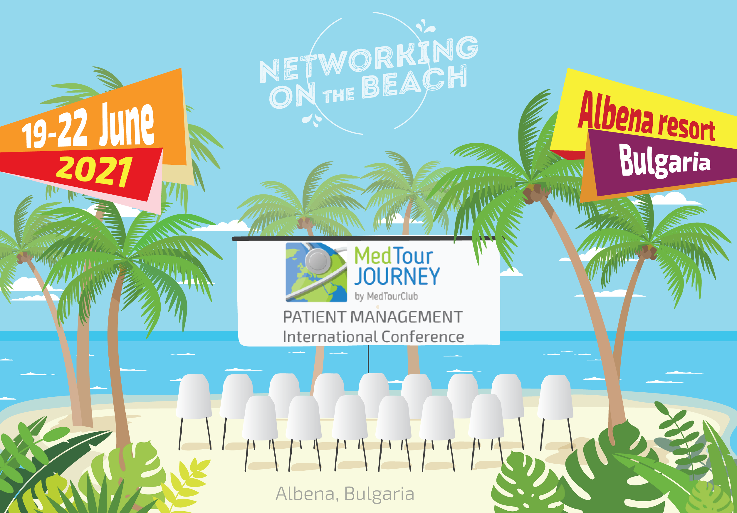 Networking on the beach. Patient management, international experience